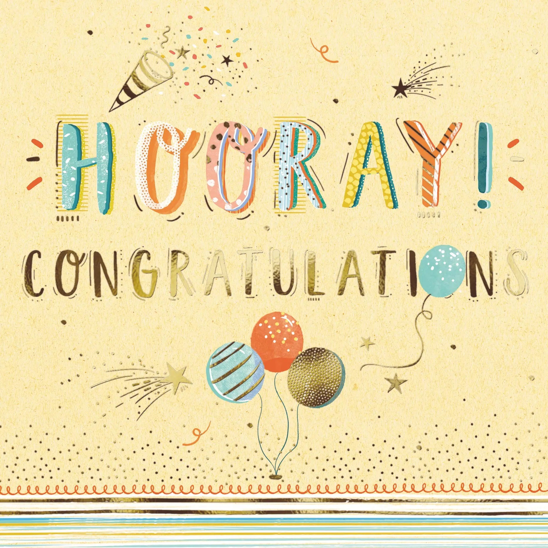 Congratulations Greetings Card - Plants By Post