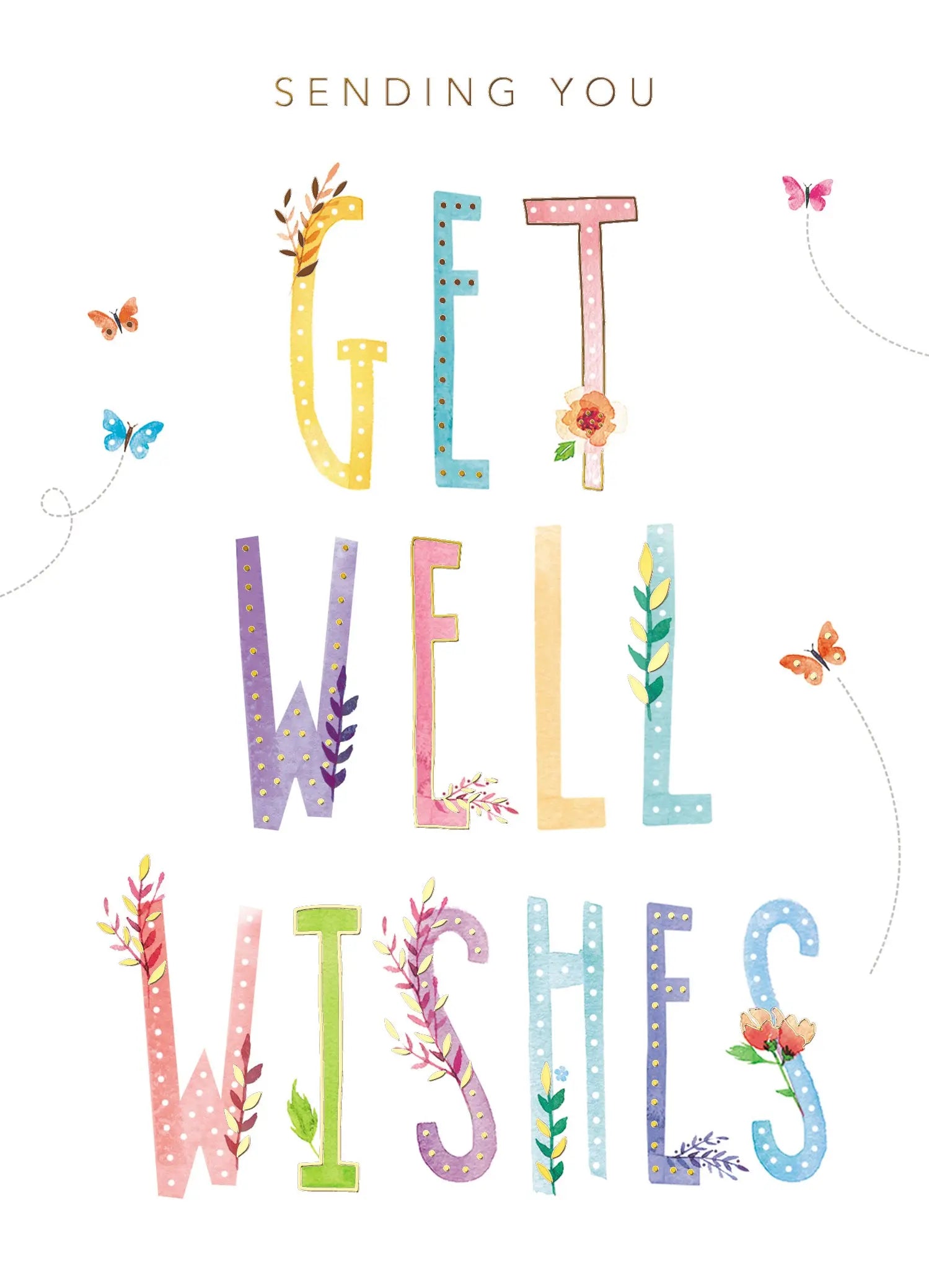 Get Well Greetings Card - Plants By Post