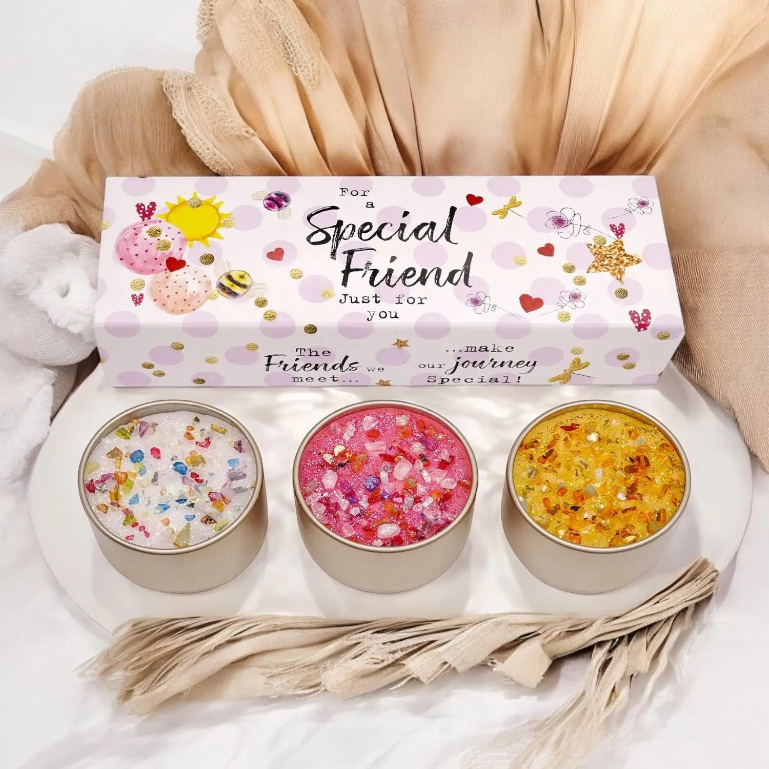 Special Friend Candles Trio Set - Plants By Post